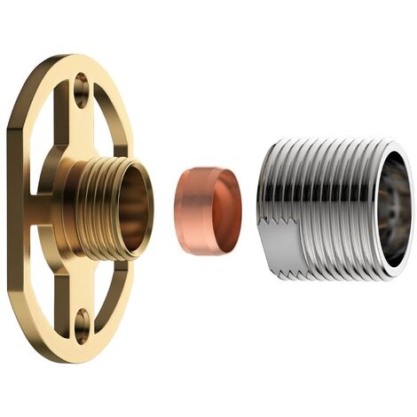 Exposed Thermostatic Shower Bar Valve Easy Fit Shower Fixing Kit inc ...