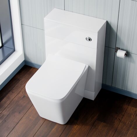Modern D Shape Back To Wall WC Toilet and Concealed Cistern Tank