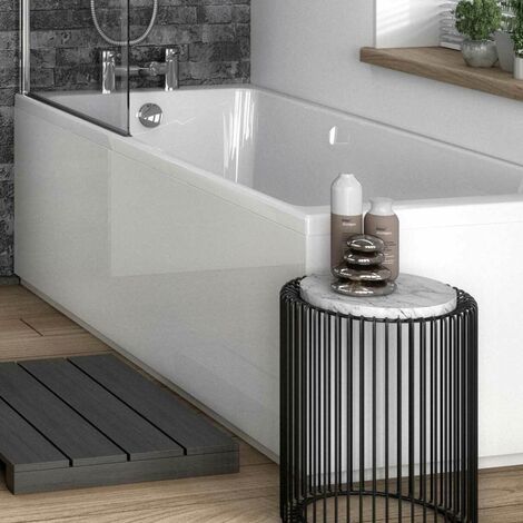 1700mm Bathroom Acrylic Front Bath Panel White