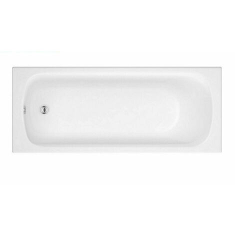 Kaif 1500mm x 700mm Standard Round Single Ended Bath With Legs White