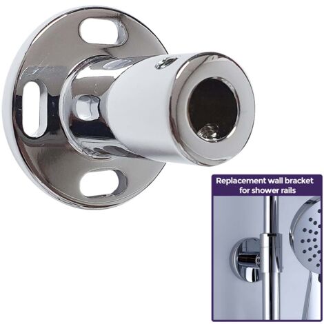 Round Replacement Wall Mounted Bracket Support for Shower Rails