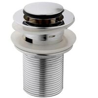 Slotted Pop Up Basin Sink Waste Push Button