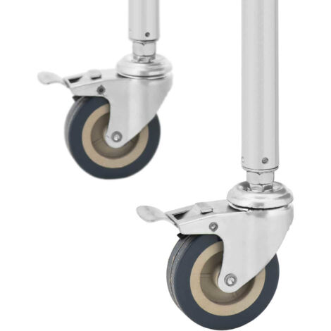 Laborwagen Edelstahl Aufbewahrungswagen Labor Rollwagen 2 Ablagen 1 ...