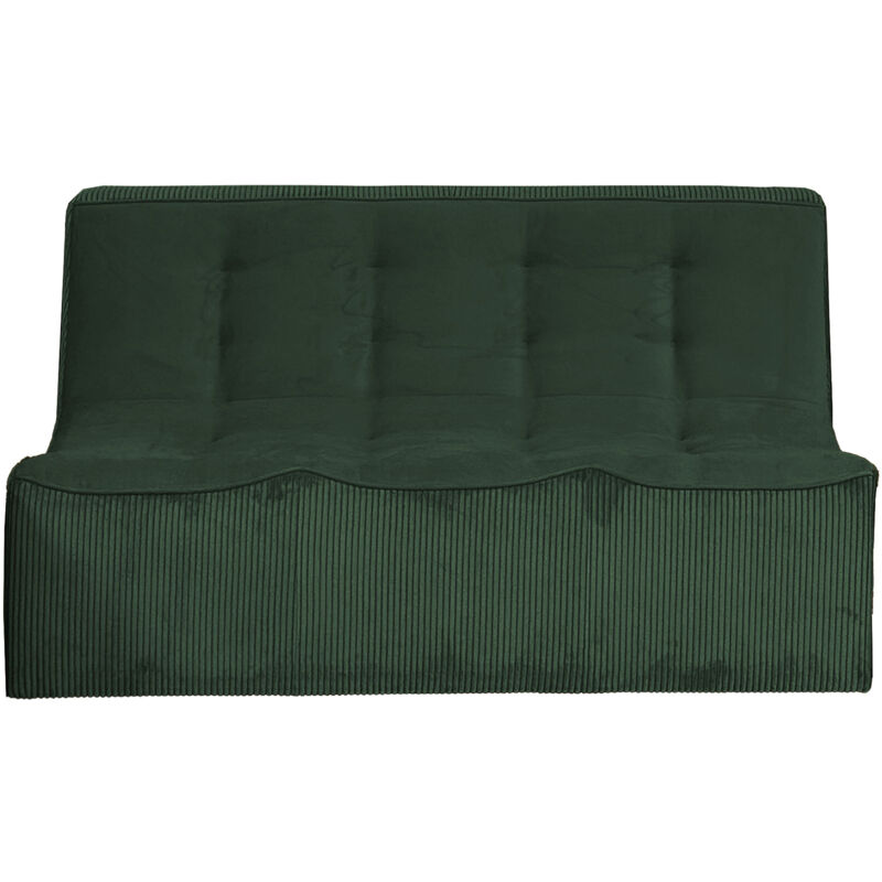 Chauffeuse 3 places pour canapé modulable en velours vert foncé - ZORY