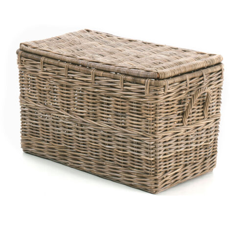 Coffre de rangement 70x45x45 cm en kubu gris