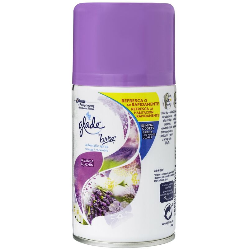 Glade Recambio de Ambientador Automático, Plástico, Morado, 6.5x6.5x14.3 cm