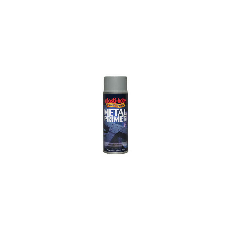 PlastiKote Metal Primer Spray Grey 400ml PKT10601