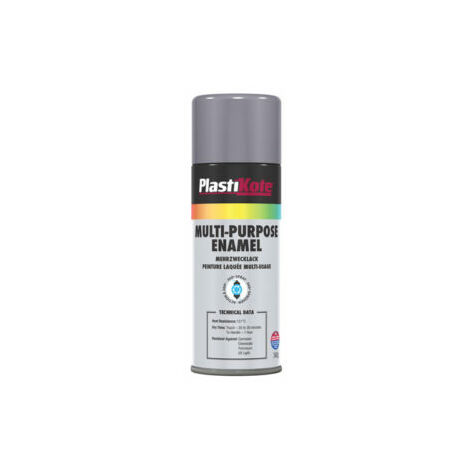 Multi Purpose Enamel Spray Paint Gloss Grey 400ml