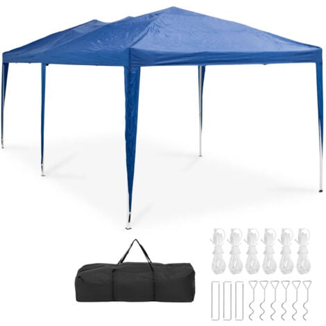 Pavillon pliable avec toit 2,95 x 5,85 m - Bâche imperméable Abri tonnelle