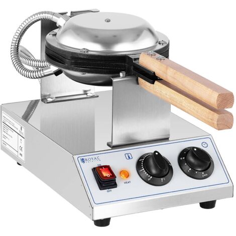 Gaufrier Électrique Professionnel Rond Rotatif Machine Gaufres 1415w ...