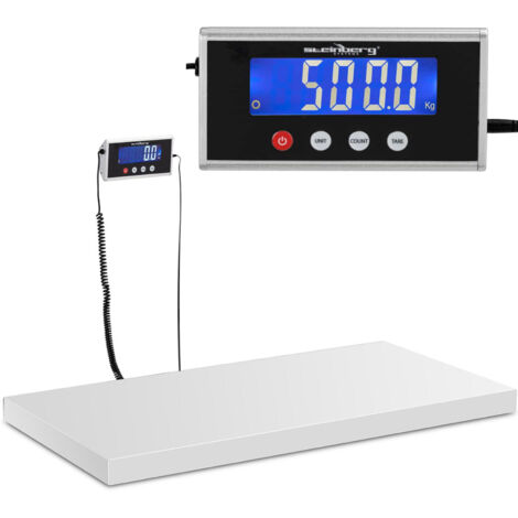 Balance au sol 500 kg / 100 g 1000 x 500 mm LCD Balance industrielle au sol