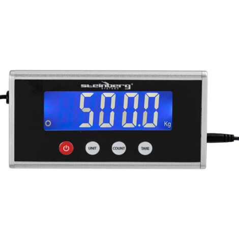 Balance au sol 500 kg / 100 g 1000 x 500 mm LCD Balance industrielle au sol