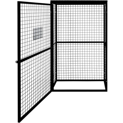 Jaula Metálica Plegable para Cilindros de Gas 184x116x57cm con Estante ...
