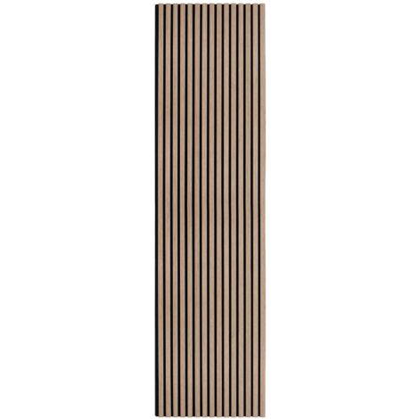 Paneles Acústicos de pared Color Nogal Claro 240x60cm Diseño absorbe ...