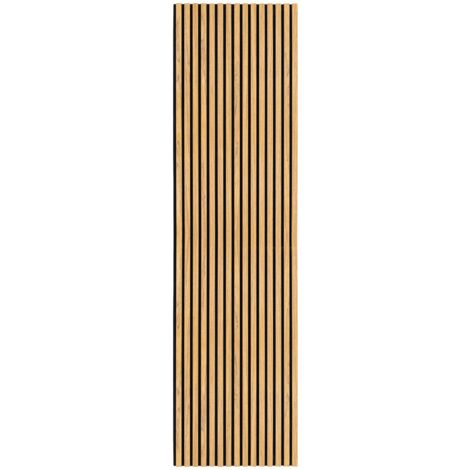 Paneles Acústicos de pared Color Roble 240x60cm Diseño absorbe sonido e ...
