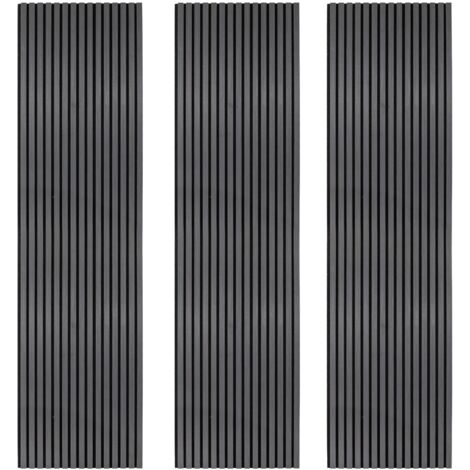 Paneles Acústicos de pared x3 Gris Antracita 240x60cm Diseño absorbe ...