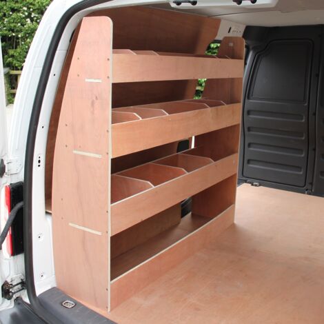 Monster Racking Estanter a Para Furgoneta VW Caddy Maxi De Madera 14