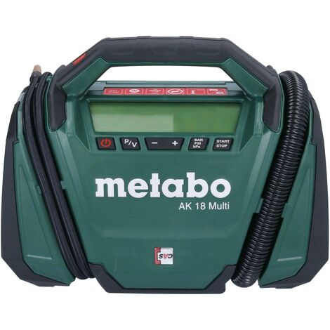 Metabo AK 18 Multi Compresor sin cable 18 V 11 bar + 1x batería 5,5 Ah ...