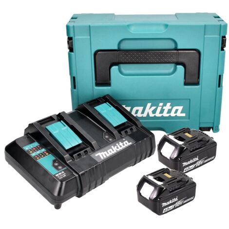 Makita Power Source Kit 18 V con 2x BL 1840 B 4.0 Ah batería ( 197265-4 ) + DC 18 SH cargador ...