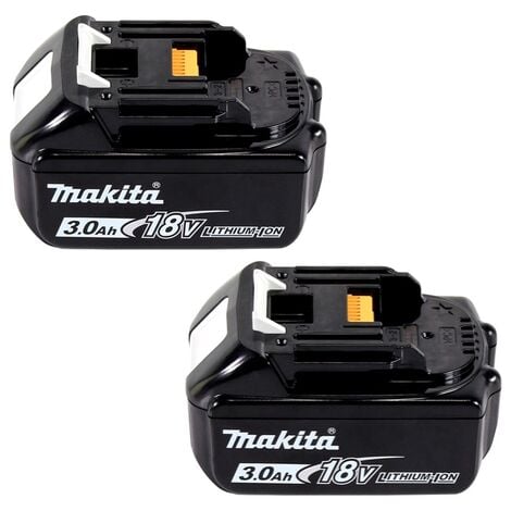 Makita Power Source Kit 18 V con 2x BL 1830 B 3.0 Ah batería ( 197599-5 ) + DC 18 SH cargador ...