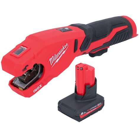 Milwaukee M12 PCSS-501 cortatubos inalámbrico de acero inoxidable 12 V ...
