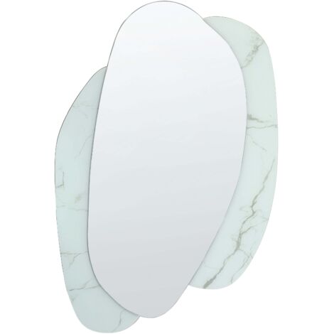 Wandspiegel PANNES 80 cm 117 cm Hellblau