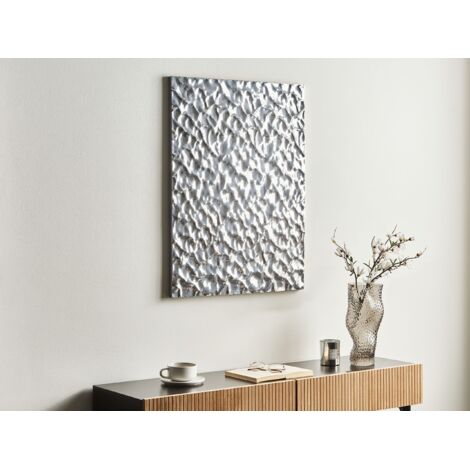 Wandobjekt COIMBRA Metall 79 cm Silber