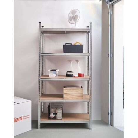 Garagenregal XITTA Metall 90 cm 40 cm Silber