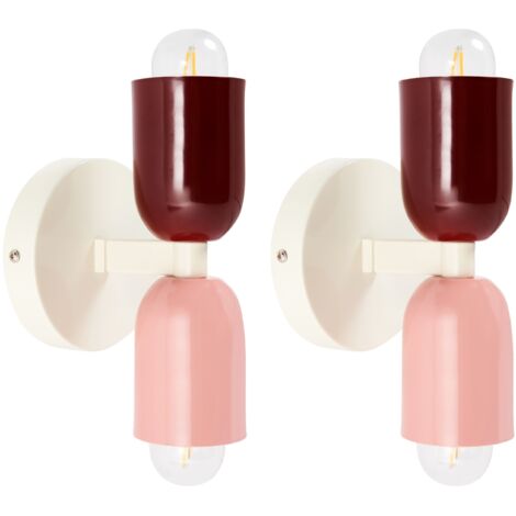 Wandlampe 2er Set TOPI Metall Bunt