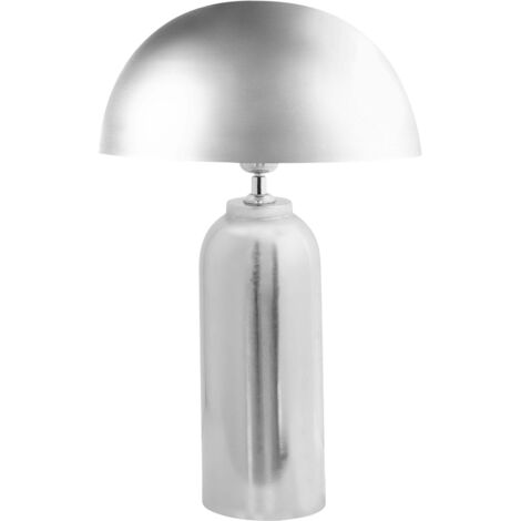 Tischlampe Metall Silber
