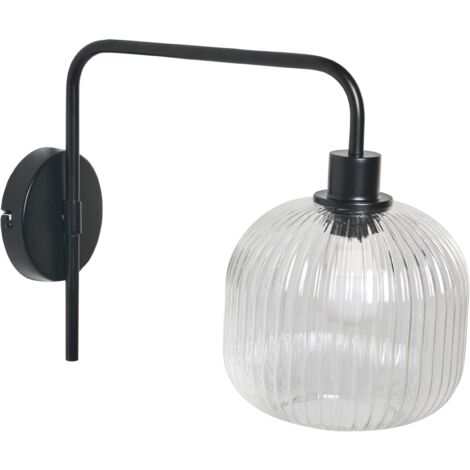Wandlampe 2er Set COMAPALA Metall Schwarz