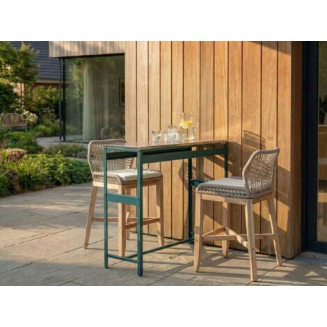 Outdoor-Bartisch MAENZA 40 cm 120 cm Metall Grün
