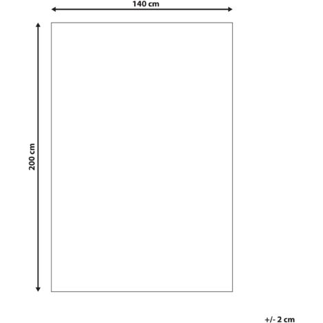 Teppich ALMUS Hellblau 140 x 200 cm Baumwolle