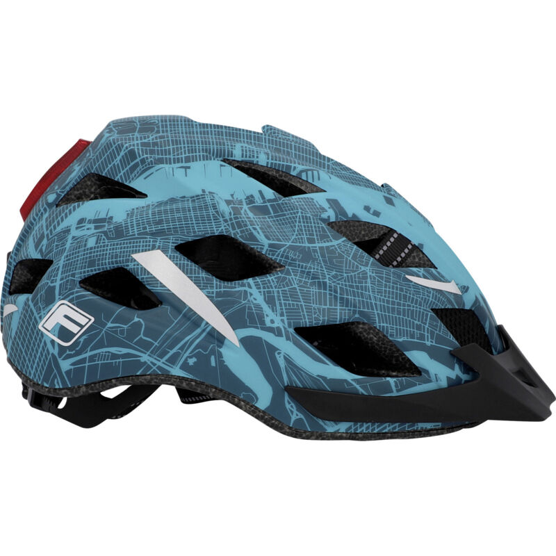 Fischer Fahrradhelm Urban Plus New York S/M türkisgrün matt Fahrradhelme