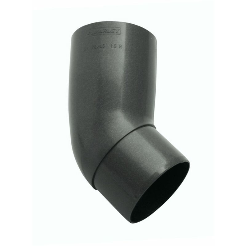 Marley Rohrbogen DN 75, 45°, anthrazit metallic