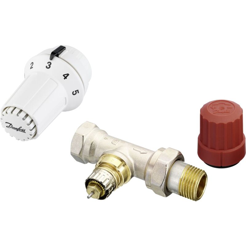 Danfoss Thermostat-Set HomeKopf RAS-C + RA-N 15 1/2, Durchgang ...