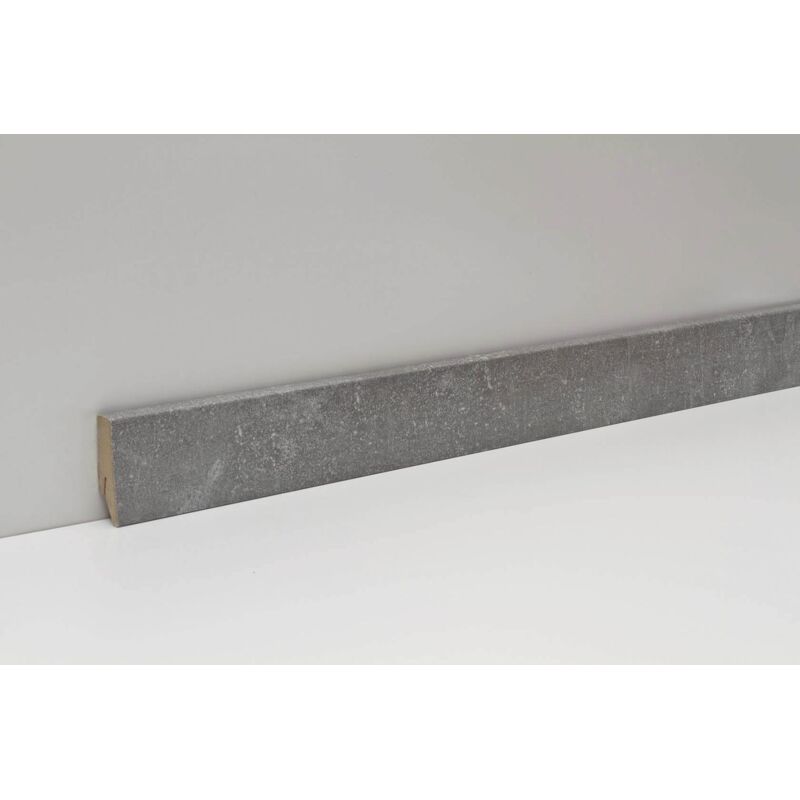 Classen Clip-Fußleiste 240 cm 58 x 19 mm Industrial grau Sockelleiste