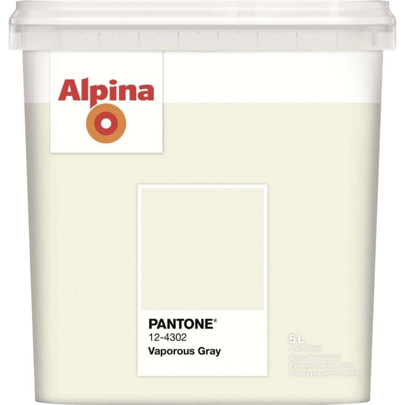 Alpina Wandfarbe Pantone matt vaporous gray 5 L Innen