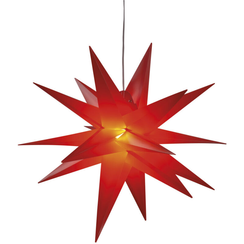 Saico LED-Stern mit Timer Ø 35 cm warmweiß rot LED Stern