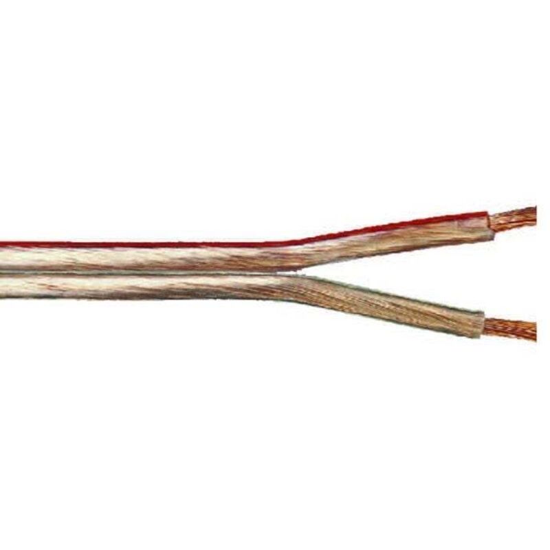 Lautsprecherleitung LS-FL 2 x 1,5 - 25 Meter, transparent Kabel & Leitungen