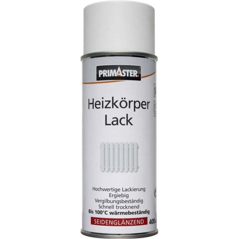 Primaster Heizkörper-Lackspray 400 ml Weiß Heizungslack Spraydose Lack ...