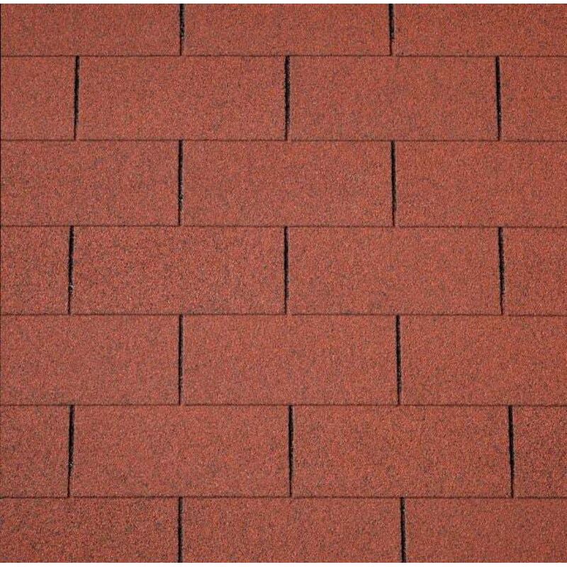 Easy Rechteck-Dachschindeln ziegelrot 80 x 33,6 cm Schindel Dach ...