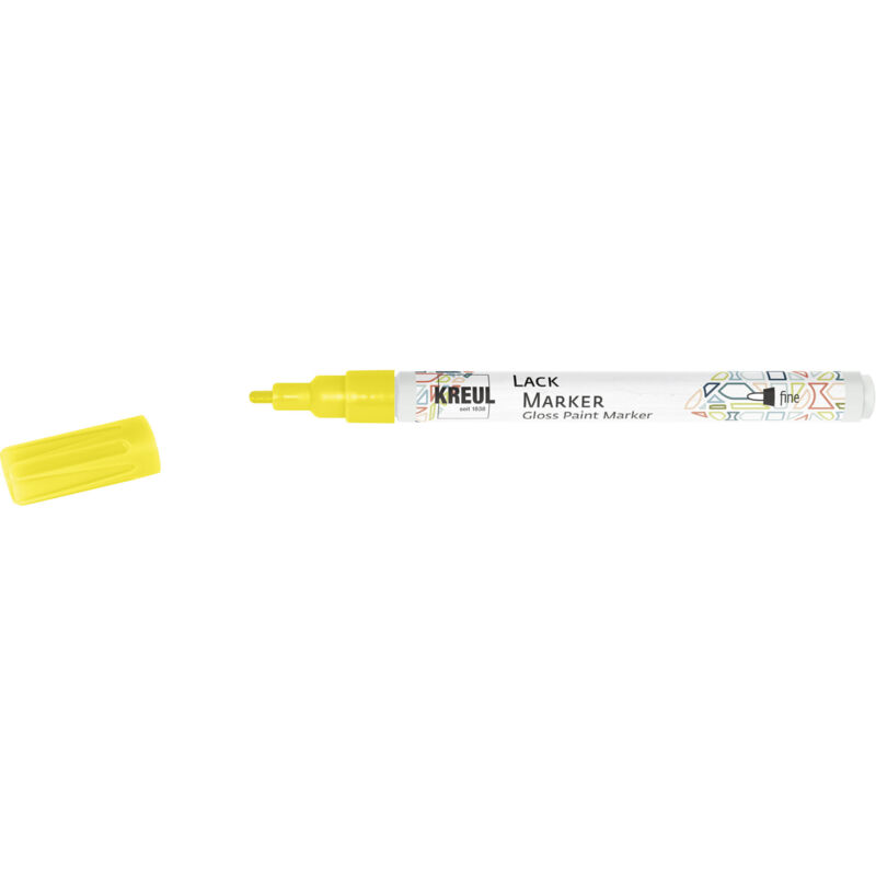 Kreul Lack Marker fine gelb 1 - 2 mm Künstlerfarben