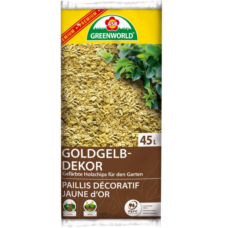 ASB Greenworld Dekochips Gelb 45 L Erde