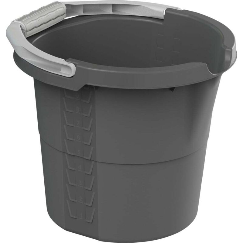 Rotho Eimer Daily mit Skala 10 L anthrazit Haushaltseimer