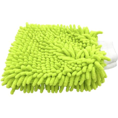 TrendLine Microfaser Handschuh Chenille grün