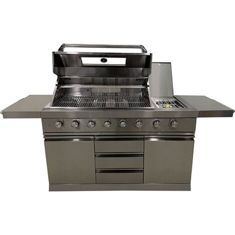 Buschbeck Bristol 6-Brenner-Gasgrill Outdoorküche Edelstahl Grill ...