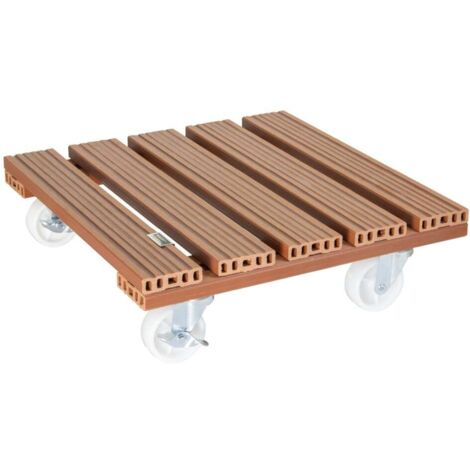 Wagner Pflanzenroller WPC 39 x 39 cm terrakotta Pflanzenroller