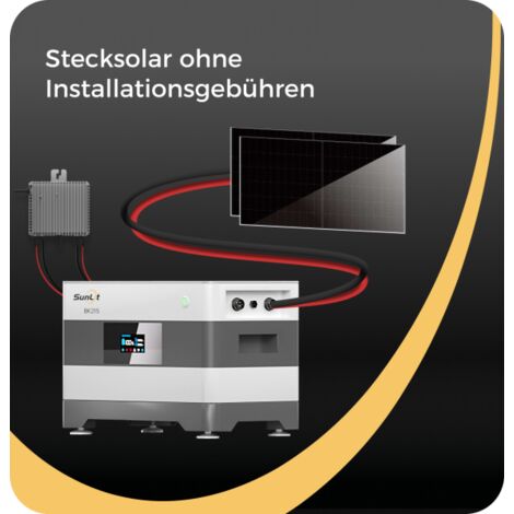 SunLit Balkonkraftwerkspeicher Solar Balkonsolar 2150Wh Speicher ...