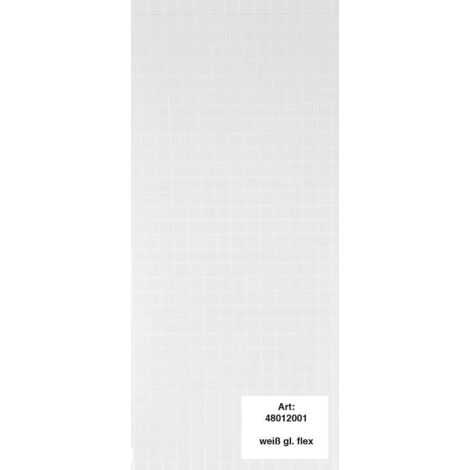 alfer Design-Platte, flexibel 1000 x 600 mm Kunststoff weiss glänzend ...